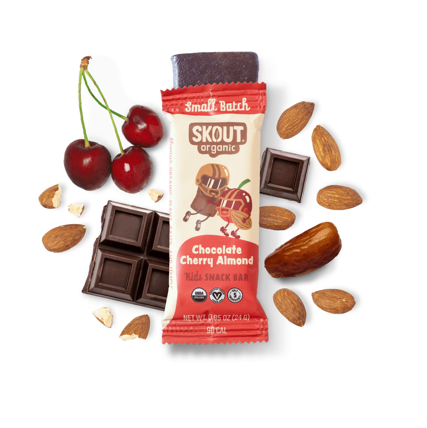 Skout Organic Kids Snack Bar | Chocolate Cherry Almond