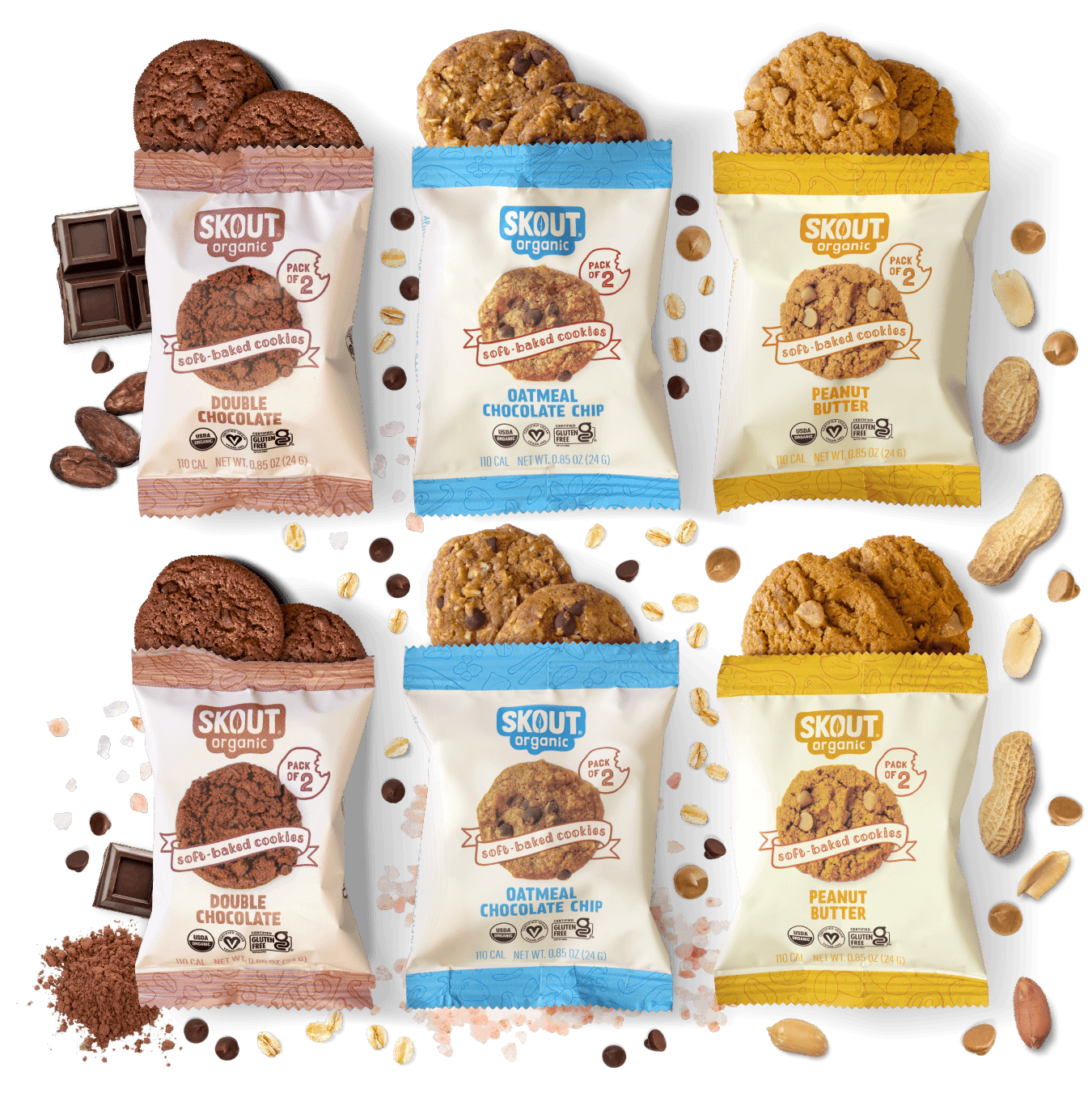 Skout Organic Soft Baked Cookie Sample Pack