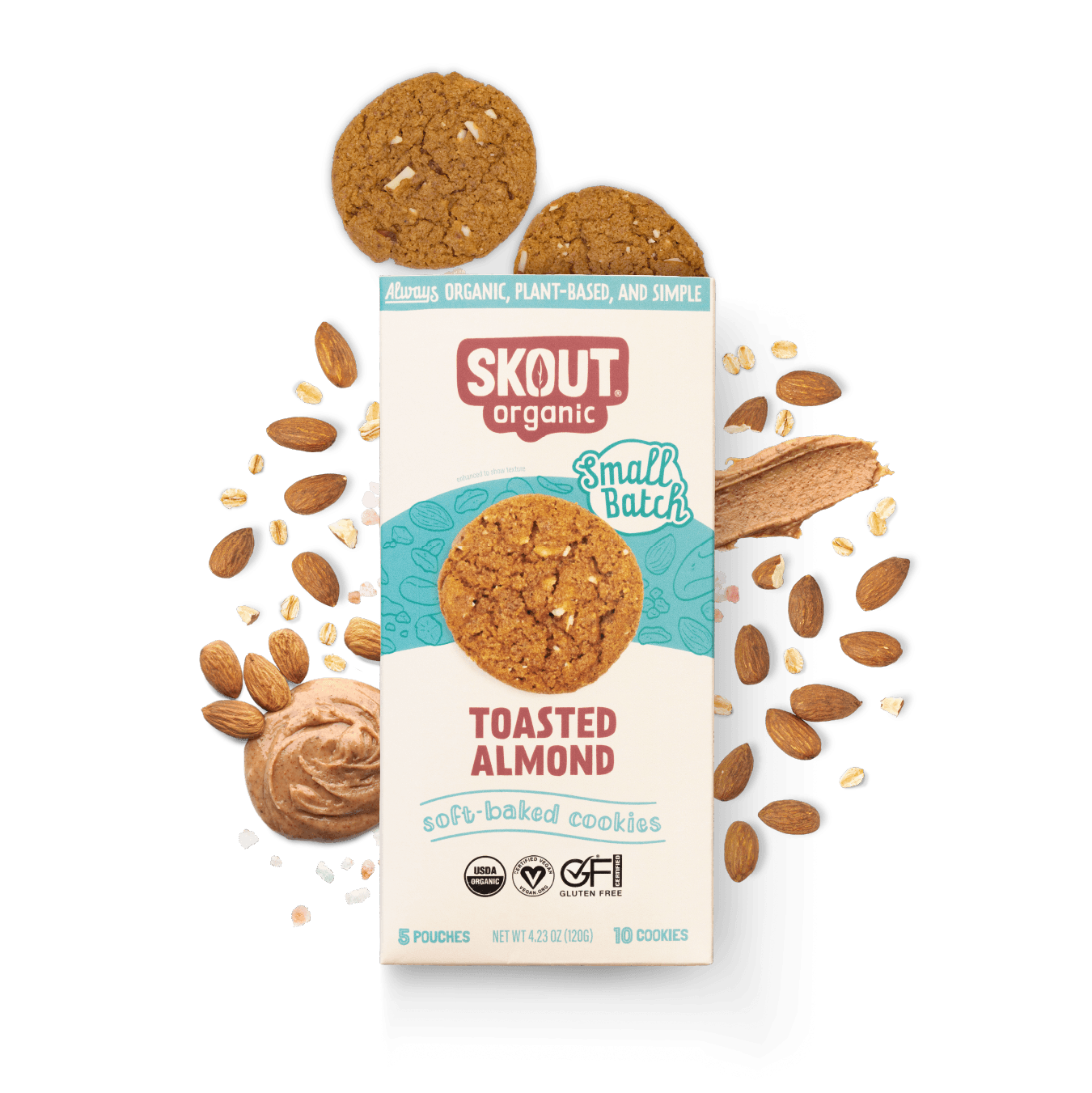 Skout Organic Soft Baked Cookies | Toasted Almond