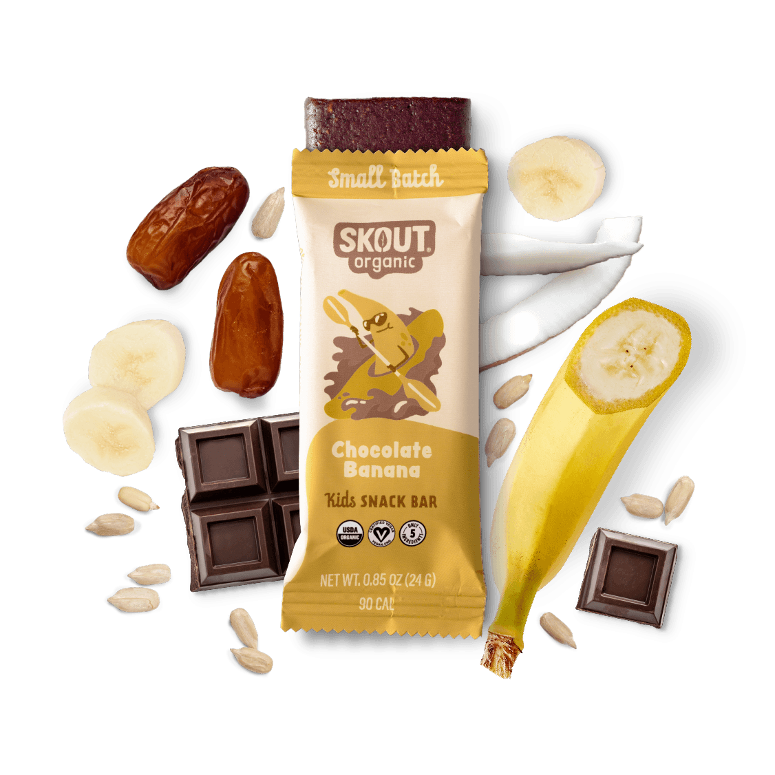 Skout Organic Kids Snack Bar | Chocolate Banana