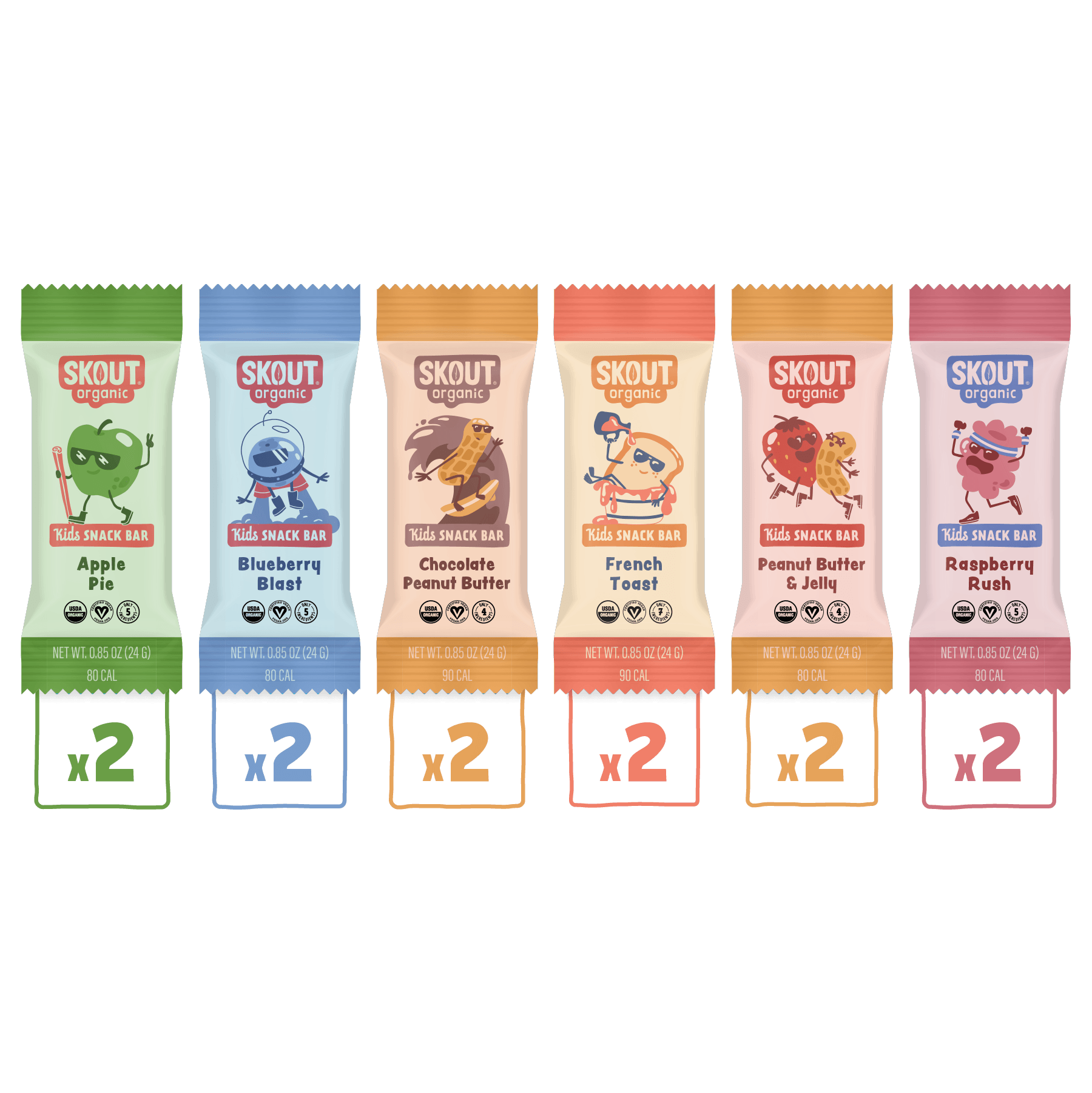 Skout Organic Kids Bar Sample Pack