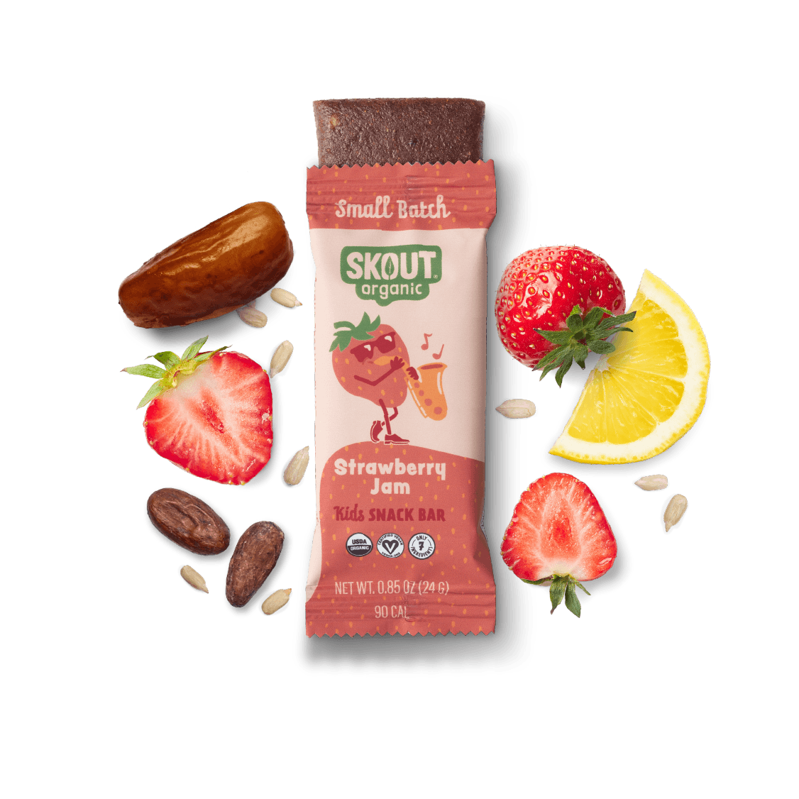 Skout Organic Kids Snack Bar | Strawberry Jam